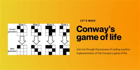 Making The Conways Game Of Life In Python Dev Community