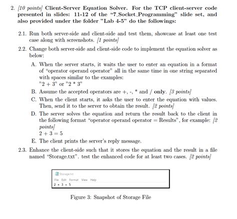 Points ﻿client Server Equation Solver For The Tcp