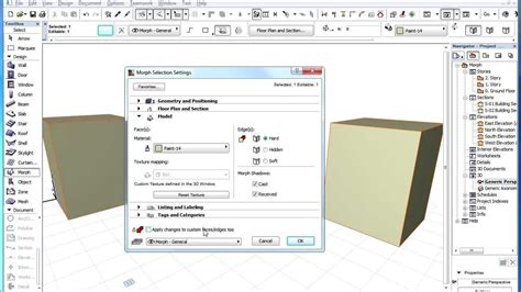 The Archicad Morph Tool Customizing Morph Edge Settings Youtube