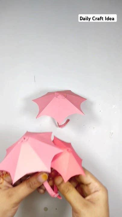 How To Make Paper Umbrella ☔🏖️ Umbrella Ytshorts Craft Shorts Youtube