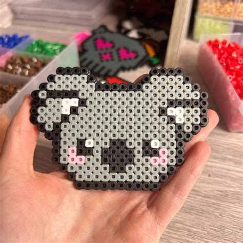 Perler Bead Koala 🐨 In 2025 Perler Beads Melty Bead Designs Melty