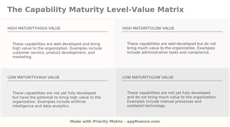 Capability Maturity Level Value Matrix Free Download
