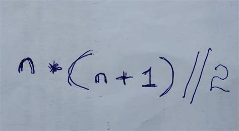 Gausss Formula The Arithmetic Series Formula [n N 1 2]