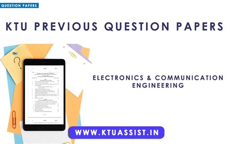 KTU Previous Question Paper S Electronics Communication Engineering KTU ASSIST