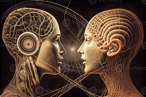 Telepathic Network Communication Of The Future Allows People To