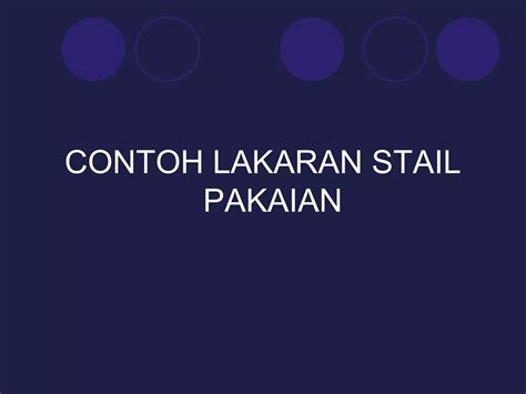 Stail Pakaian Ppt
