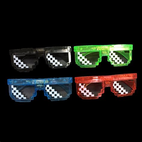 Flashing Shutter Led Light Up Flashing Shade Party Glasses Dallastoyswholesale