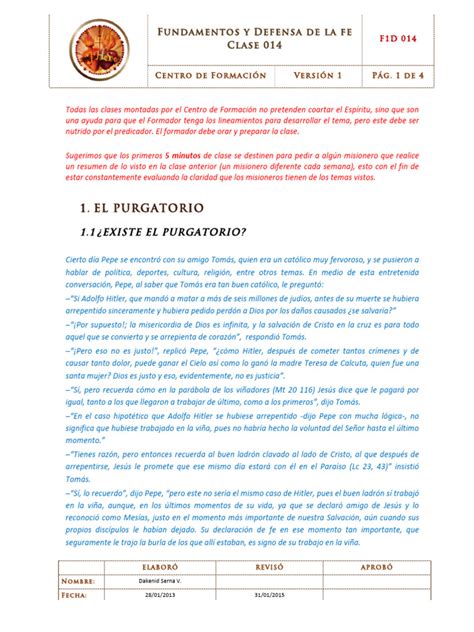 Clase 014 El Purgatorio Pdf