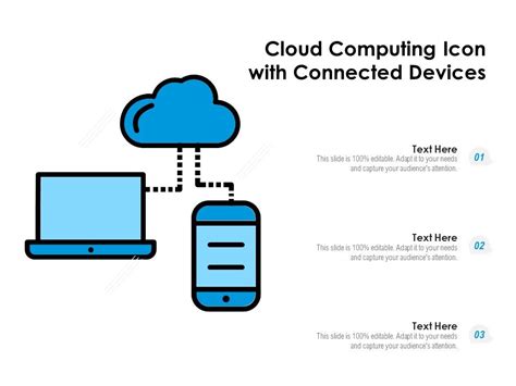Cloud Computing Icon With Connected Devices Ppt Powerpoint Presentation Summary Graphics