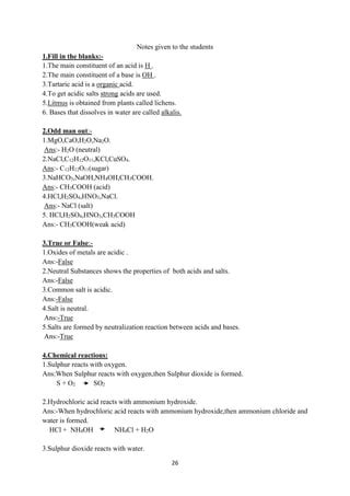 Unit Test Plan DOCX Chemistry Science