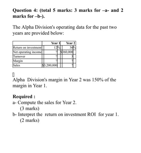 Solved Question 4 Total 5 Marks 3 Marks For A And 2