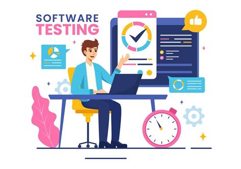 Software Testing Illustration Featuring Application Engineering