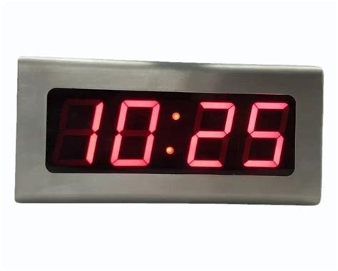 Red Dynatek Led Clock Poe Sizedimension 310 X 115 X 50 Mm At Rs