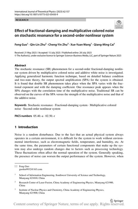 Effect Of Fractional Damping And Multiplicative Colored Noise On