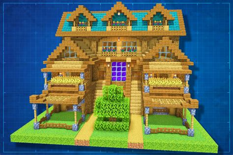 Minecraft Blueprints For A Mansion
