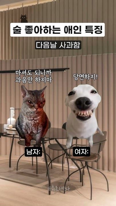 술 좋아하는 애인 특징 Youtube