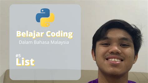 5 Python Tutorial Lists Malaysian Ver Youtube