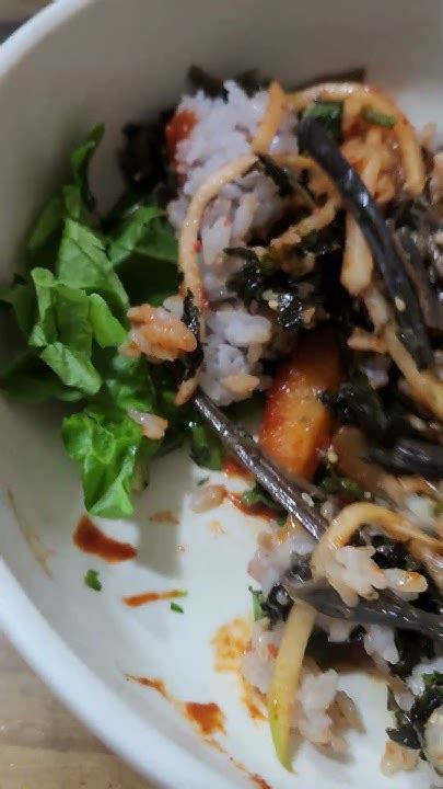 단양구인사 앞 산채비빔밥 Shorts Youtube