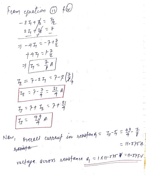 Solved Mesh Analysis Practice Exercise 1 M Mesh Analysis Solve The