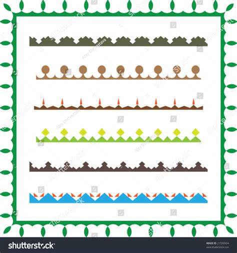 Bold Border Line Designs Add Them In Rectangular Or Other Shapes To Make Full Border Stock