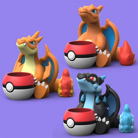 Chibi Mega Charizard Easy Print No Supports 3d Model By Supercrazyprints On Thangs