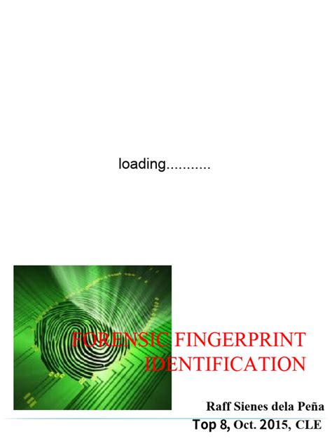 Forensic Fingerprinting Pdf Fingerprint