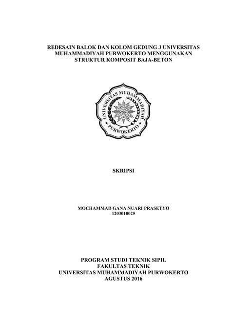 Skripsi Teknik Sipil Struktur Pdf