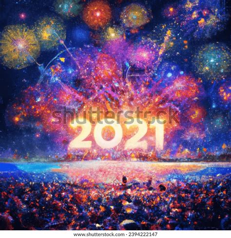 New Year Celebration Fireworks Happy New AI Generated Image 2394222147 Shutterstock