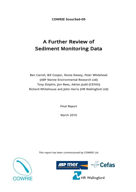 Pdf A Further Review Of Sediment Monitoring Data