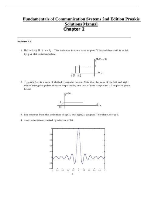 Solution Manual For Fundamentals Of Communication Systems 2nd Edition Proakis All Chapters