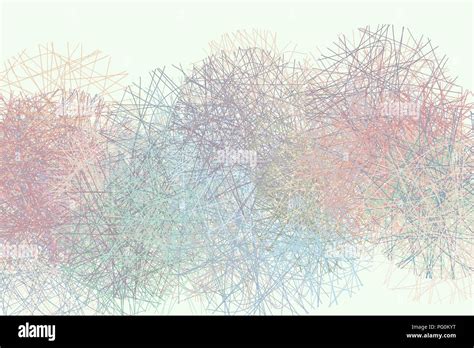Abstract Conceptual Geometric Messy Random Line Circles Pattern Good