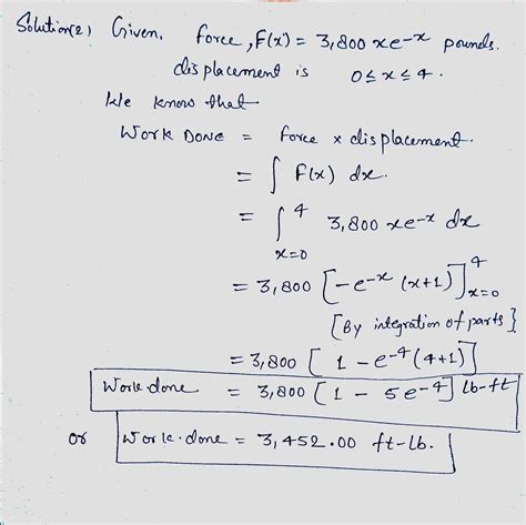 Solved 8 7 Use A Table Of Integrals With Forms Involving At Bu To Find The Course Hero