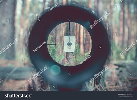 Looking Through A Rifle Scope