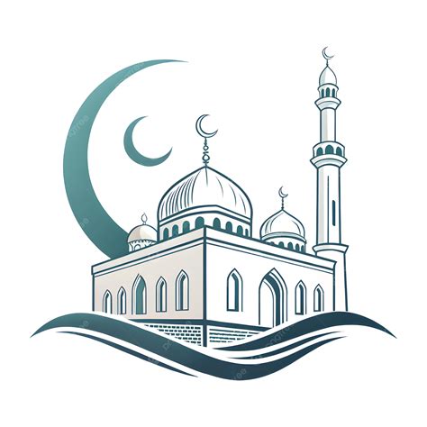 Logo Masjid Sederhana Diisolasi Dengan Bg Transparan Logo Masjid Logo Islami Muslim Png