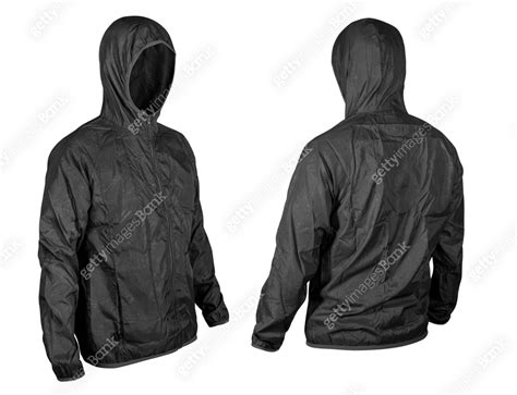Ultra Light Rainproof Windbreaker Jacket Isolated On White 이미지