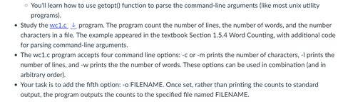 you ll learn how to use getopt function to parse