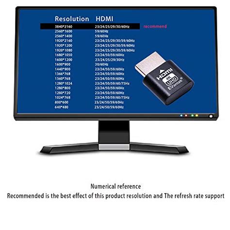 EVanlak HDMI Dummy Plug Headless Ghost Display Emulator Premium Aluminum PCFit Headless
