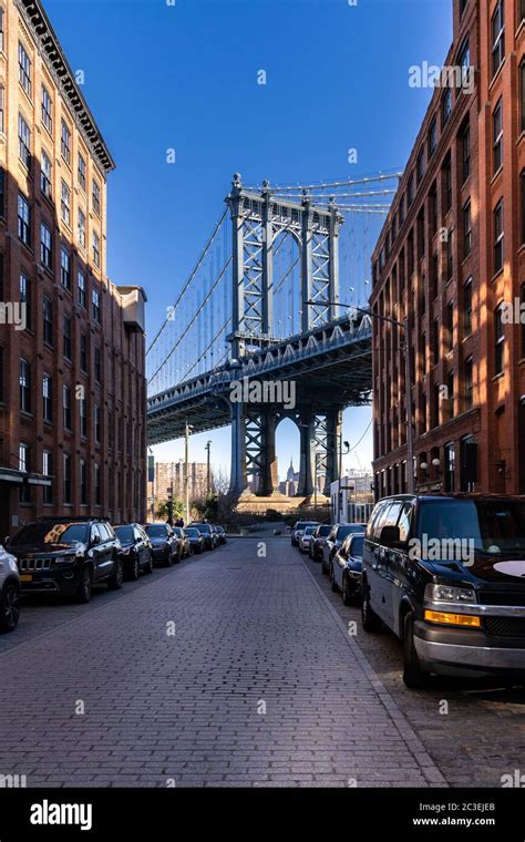 Down Under The Manhattan Bridge Overpass Dumbo Point From Brooklyn
