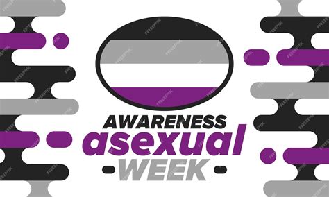 Premium Vector Asexual Awareness Week Asexual Color Flag Education