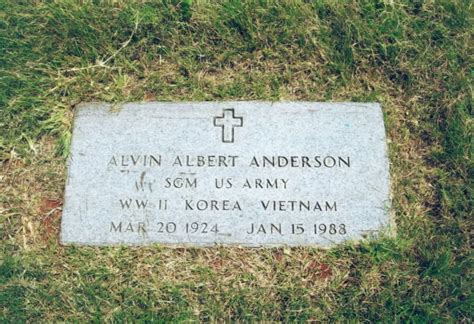 Alvin Albert Anderson 1924 1988 Mémorial Find A Grave