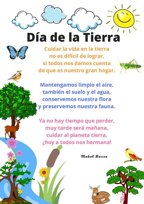 Poesía Día De La Tierra 1 Día De La Tierra Actividades Del Día De La Tierra Dia Del