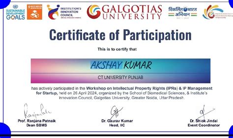 Akshay Kumar On Linkedin Grateful For The Opportunity To Enhance My Understanding Of Intellectual