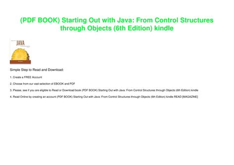 ppt pdf book starting out with java from control structures through objects 6th powerpoint