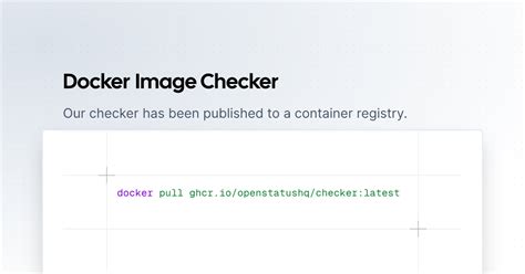 Docker Image Checker Openstatus