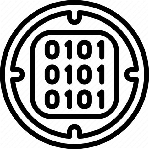 Binary Target Analytical Data Targeted Code Icon Download On Iconfinder