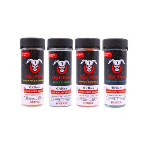 Red Devil Gummies Delta 9 Knockout Blend 200mg