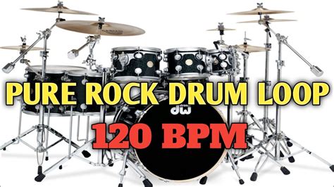 Pure Rock Drum Loop 120 Bpm Youtube