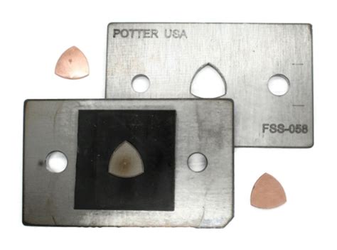 Potter Usa Fine Tools Fss Fast Stamping System Die Set Fss 048 Medium Trillion