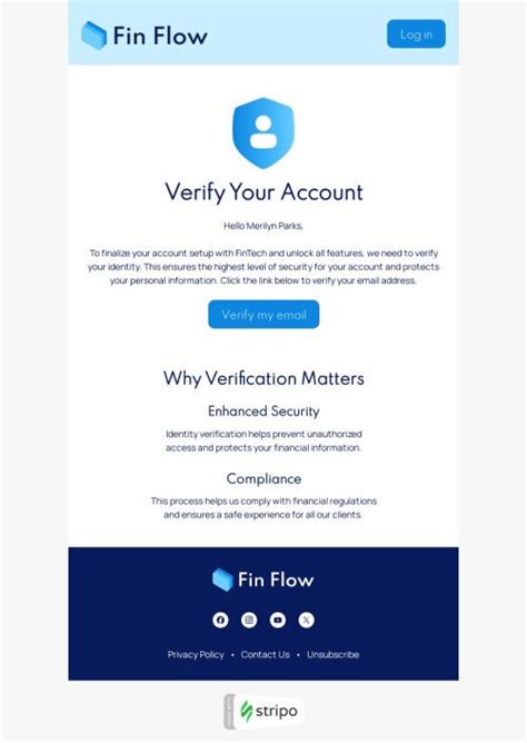 Account Verification Needed Email Template By Stripo Email
