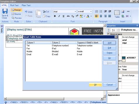 Exclaimer Outlook Edition Screenshots Exclaimer